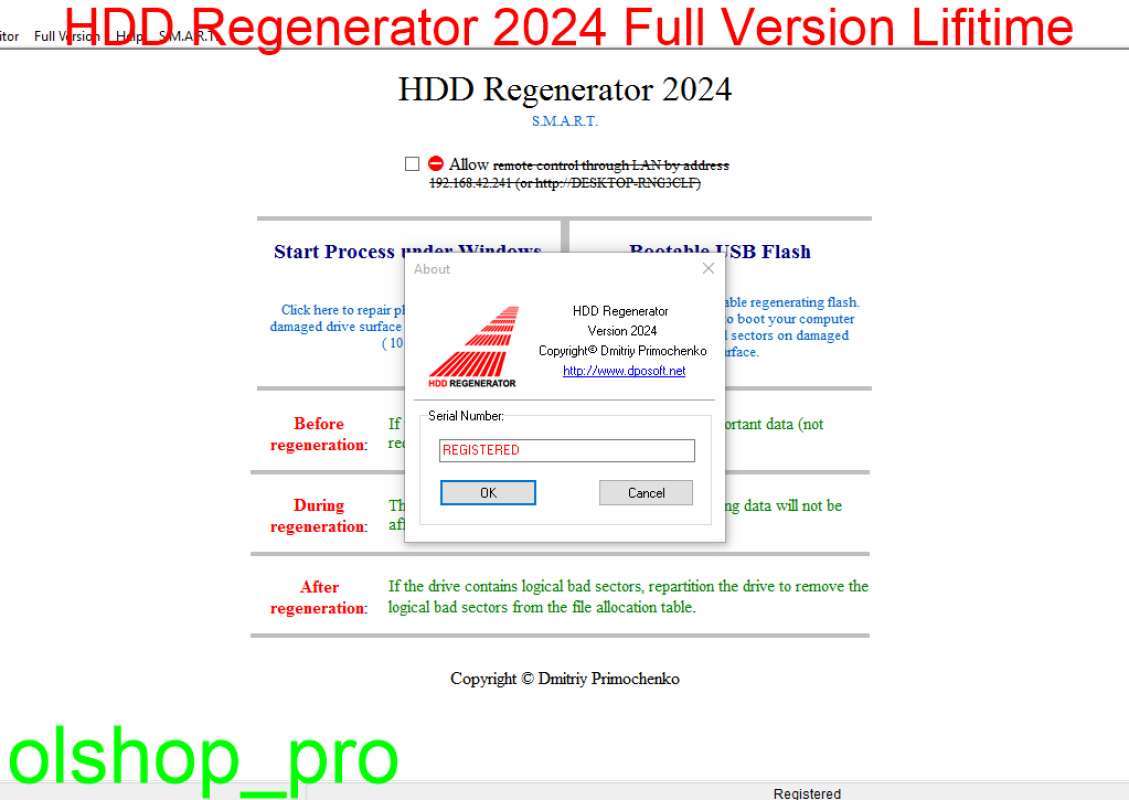 Jual HDD Regenarator 2024 Full Version Lifetime di Seller olshop_pro1 ...