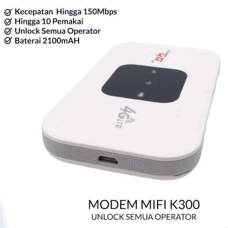 Promo Modem Wifi K300 Telkomsel 4G LTE 150mbps Unlock All Operator ...