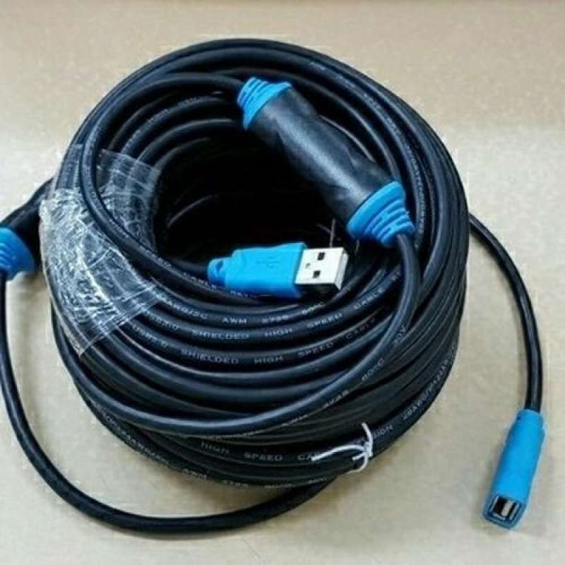 Promo Netline Kabel Usb 2.0 Extension Active 20 Meter Amplifier 20M ...