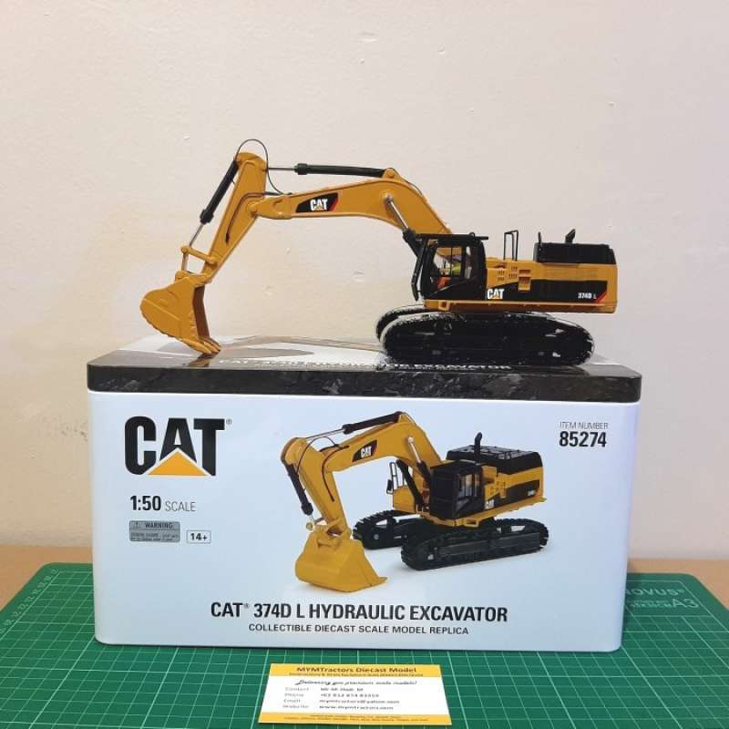 Promo Diecast Miniatur Caterpillar Cat 374d L Hydraulic Excavator 1:50 ...