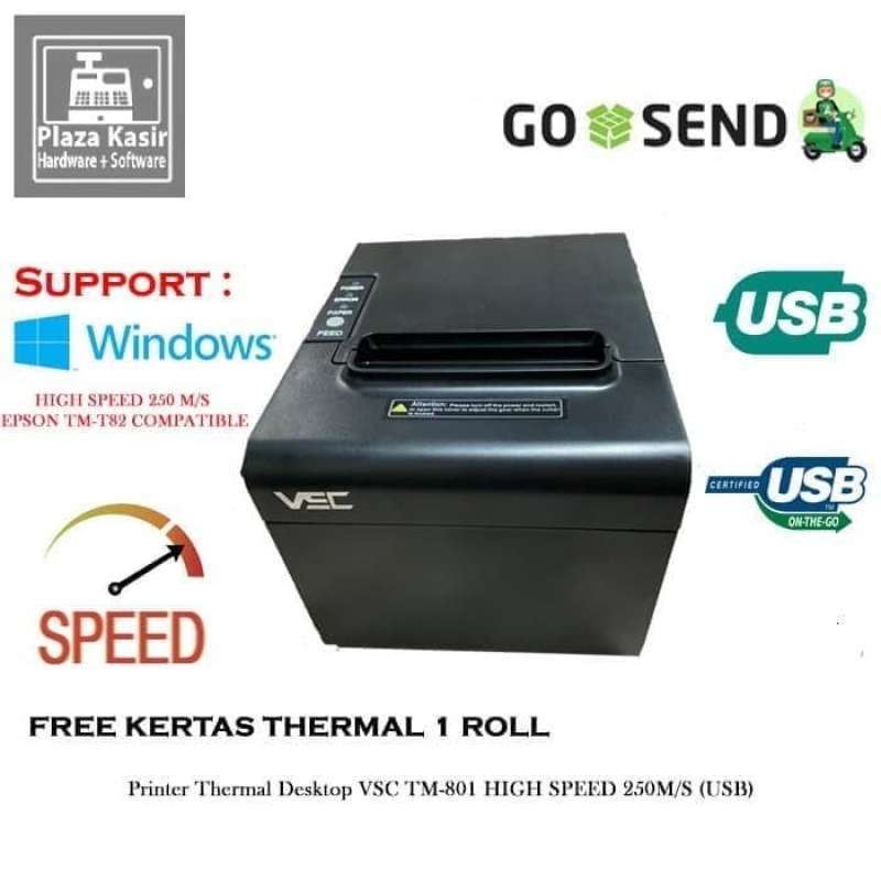 Promo Printer Kasir Thermal 80mm Vsc Tm-801 Usb Setara Thermal Tm-t82 Diskon 23% Di Seller Nepen ...
