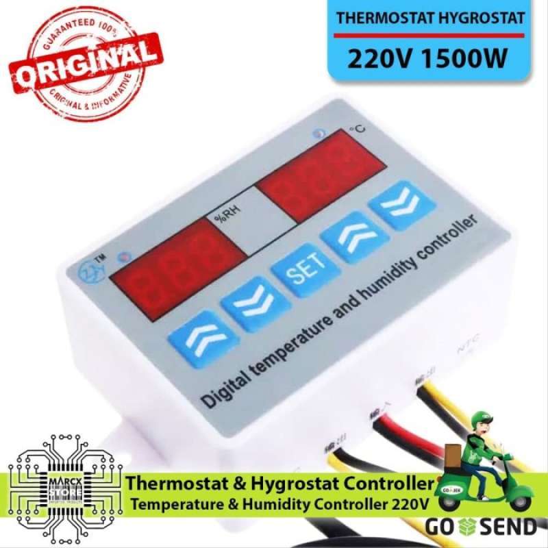 Promo Thermostat Hygrostat 220V Pengatur suhu dan kelembaban Otomatis ...