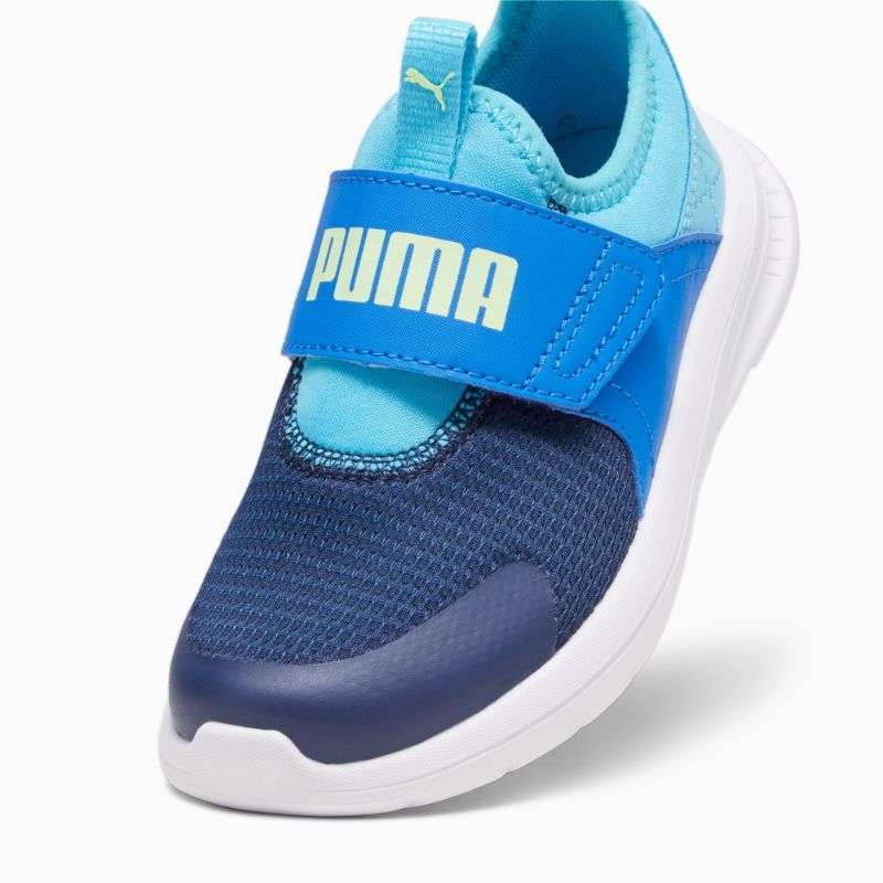Promo Puma Kids Evolve Slip On Ps Persian Blue-bright Aqua-spring ...