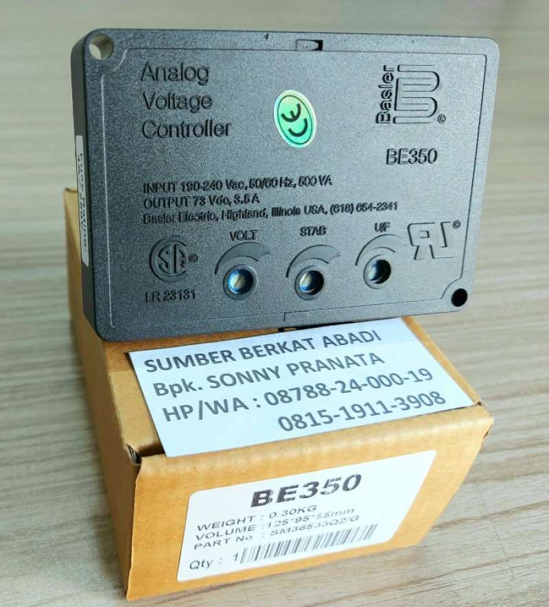 Jual AVR BASLER BE350 BE 350 ANALOG VOLTAGE CONTROLLER AVC BE350 AVC BE ...