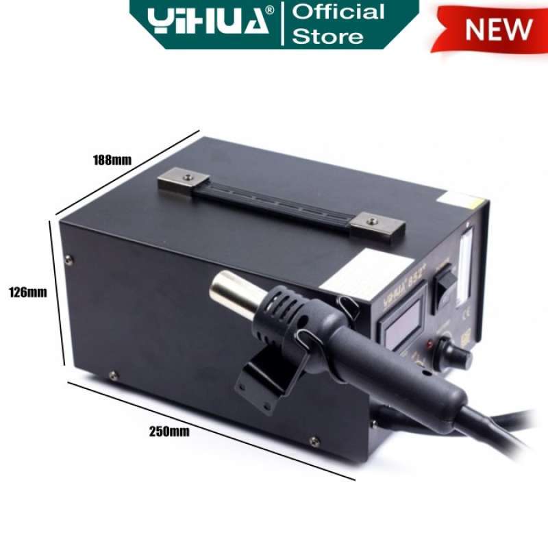 Promo Yihua 852+ Blower Solder Uap Hot Air Gun Smd Rework Digital ...