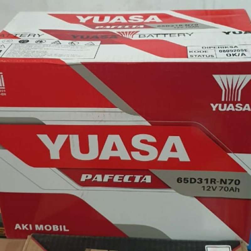Promo Aki Mobil / Battery Type Yuasa 65D31R/N70 12V 70AH Diskon 23% di ...