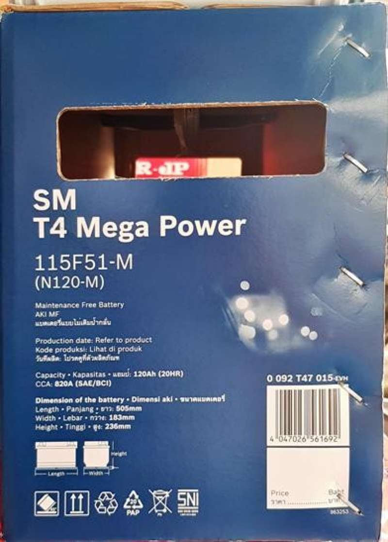 Promo New Aki Mobil Bosch Mf N120 ( 120 Ah ) Diskon 5% Di Seller Gasta ...