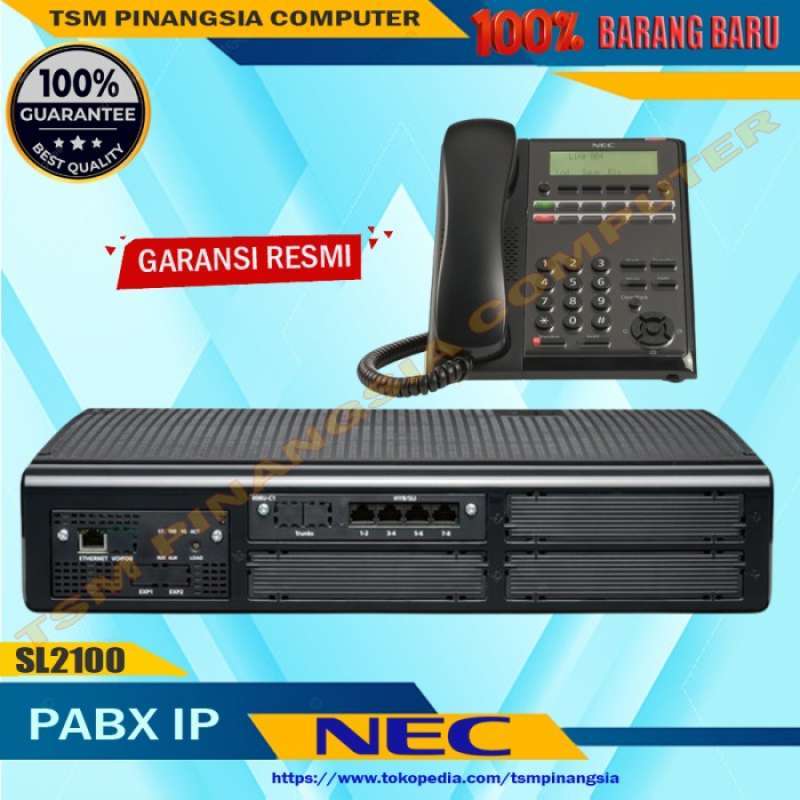 Jual New Pabx Nec Sl2100 / Pabx Ip 3 Line 8 Extension Nec Sl-2100 di ...