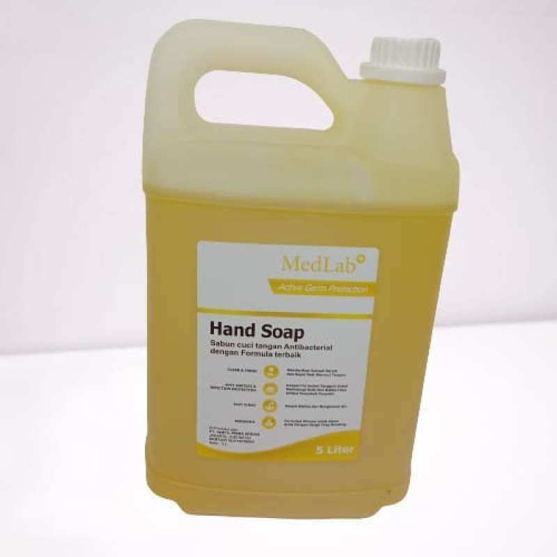 Promo Hand Soap Sabun Cuci Tangan Medlab Lemon 5 Liter Konsentrat ...