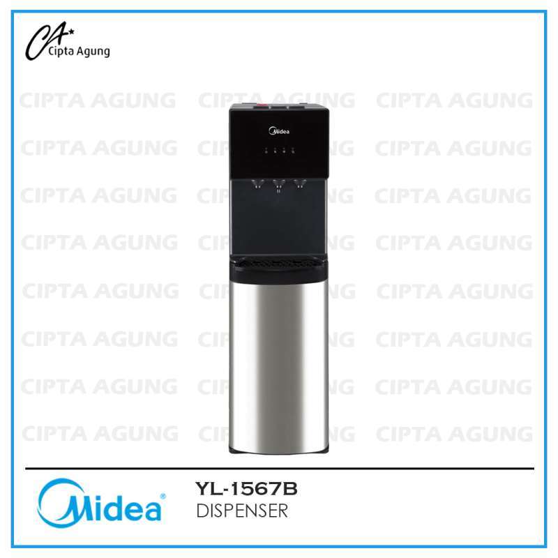 Promo MIDEA DISPENSER GALON BAWAH YL-1567B BOTTOM LOADING COMPRESSOR ...