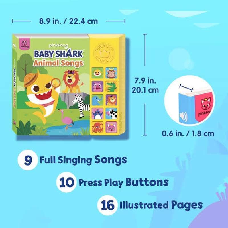 Promo PINKFONG BABY SHARK SONGS SOUND BOOK SING ALONG NURSERY RHYMES ...