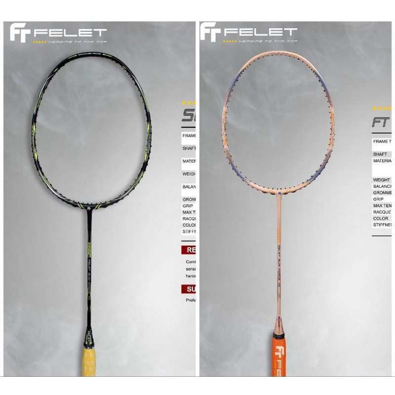 Jual Raket Felet Badminton Bulutangkis Felet Slim Force 10 Original Di ...
