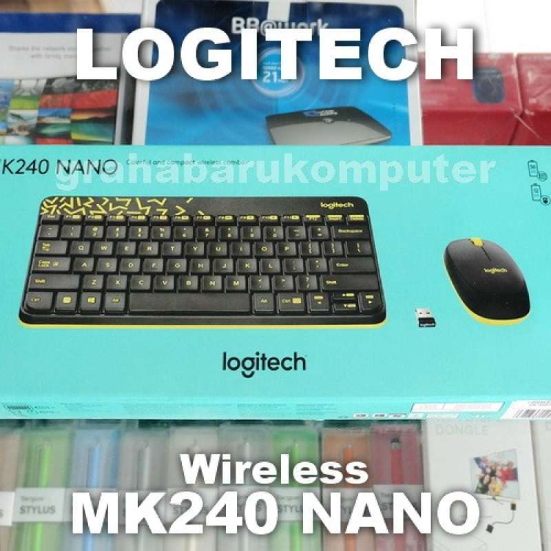 Promo Logitech Mk240 Nano Black Wireless Keyboard Mouse Combo Diskon 33 ...