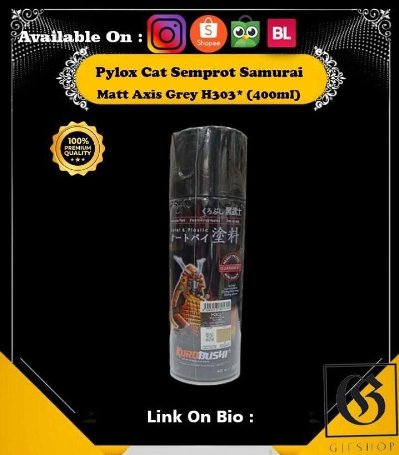 Jual Pylox Cat Semprot Samurai Matt Axis Grey H303* 400ml Di Seller Gjf Shop - Klender, Kota ...