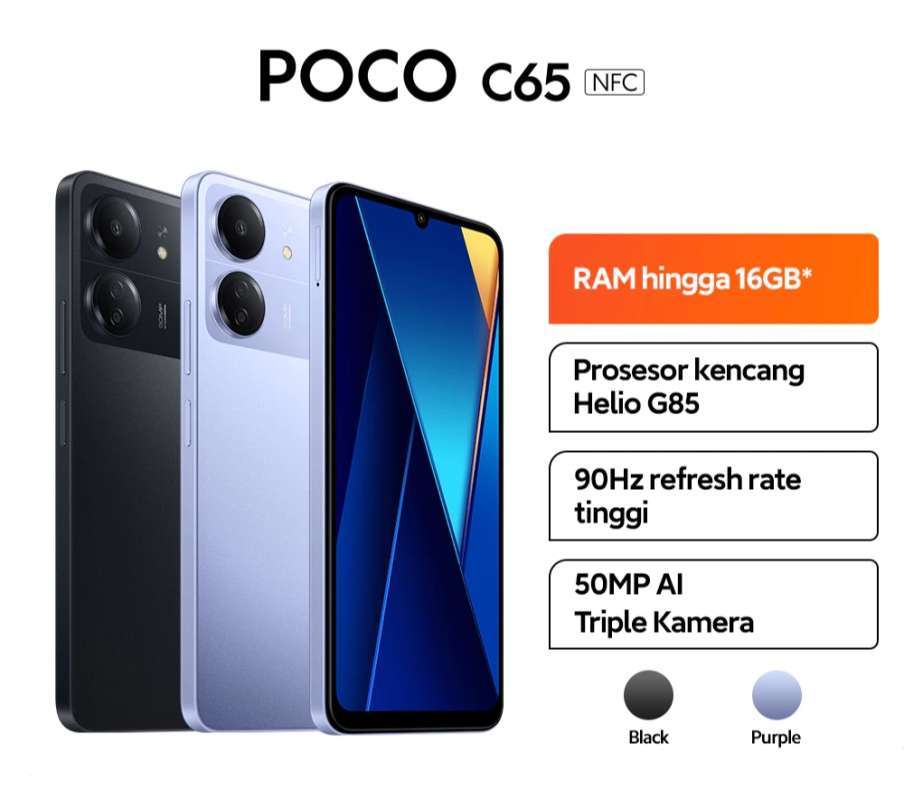 Promo Xiaomi Poco C65 8/256 Garansi Resmi - Ram 8/256 Gb Diskon 11% Di Seller Hallo Cell Sby ...