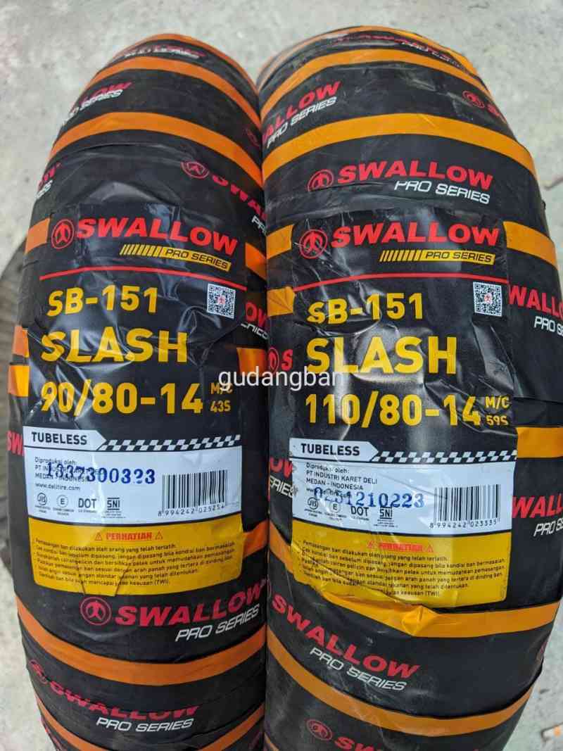 Jual Paket Swallow SB151 SLASH 90 80 14 dan 110 80 14 Pro Series ...