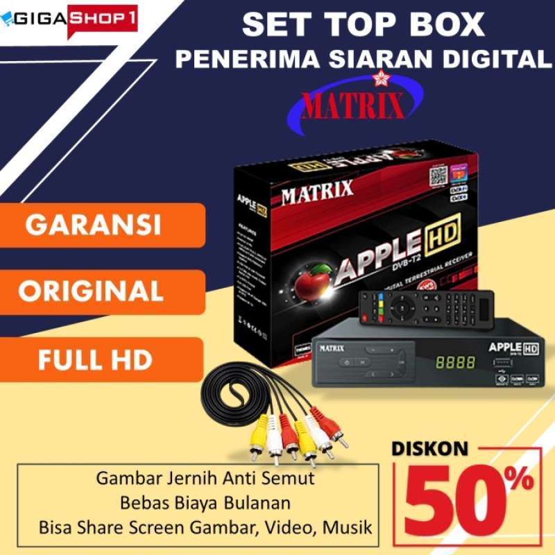 Jual Set Top Box Penerima Siaran Tv Dital Setop Box Alat Stb Matrix ...