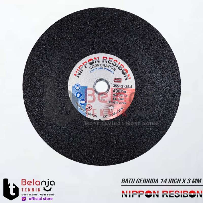 Promo Batu Gurinda 14 Inch X 3 Mm Nippon Resibon Gurinda Potong Besi 14 ...