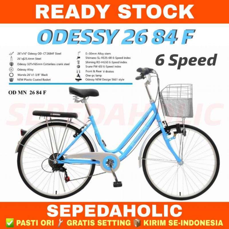 Jual Sepeda Keranjang Dewasa MINI ODESSY 26 84 F Ukuran 26 Inch 6 Speed ...