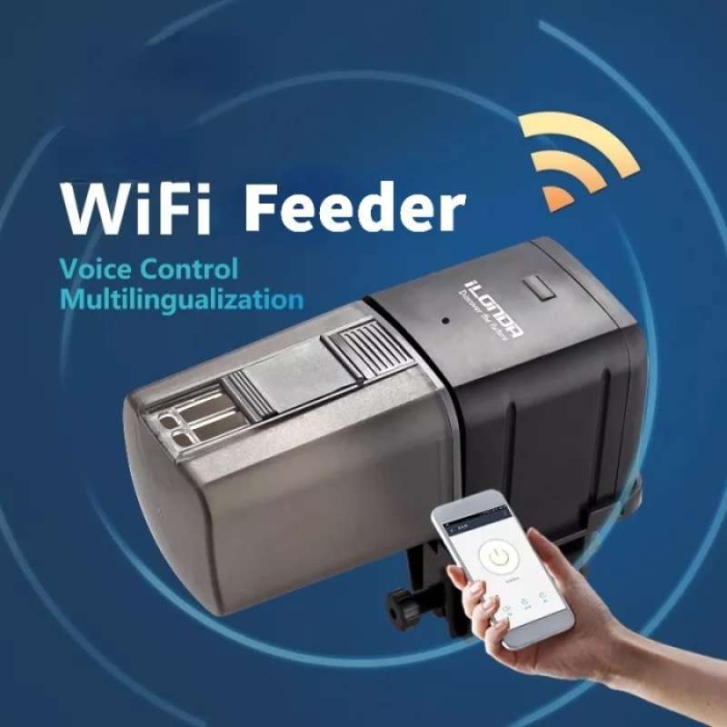 Promo Smart Wifi Fish Feeder Timer Dispenser Pakan Ikan Remote Otomatis ...
