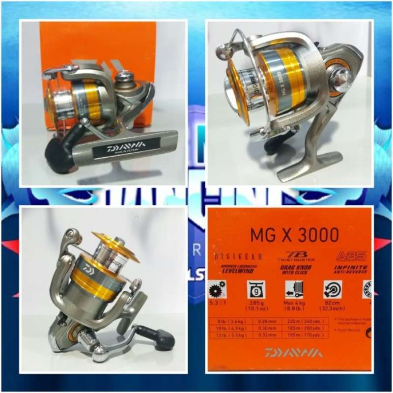 Promo Reel Spinning Daiwa Mg X 2000, Mg X 2500, Mg X 3000 - Multicolor Diskon 17% di Seller ...