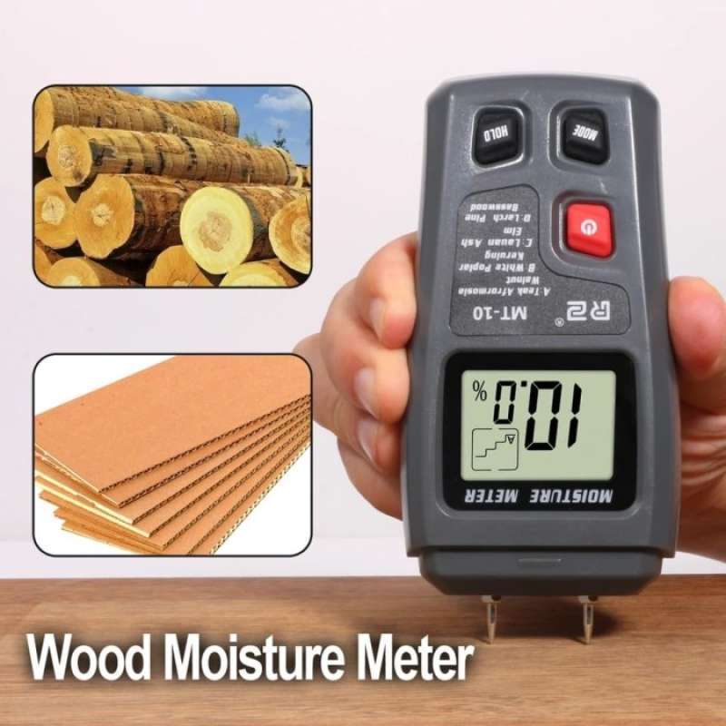 Jual Dital Wood Moisture Tester Meter Alat Ukur Kelembaban Kayu Lembab ...