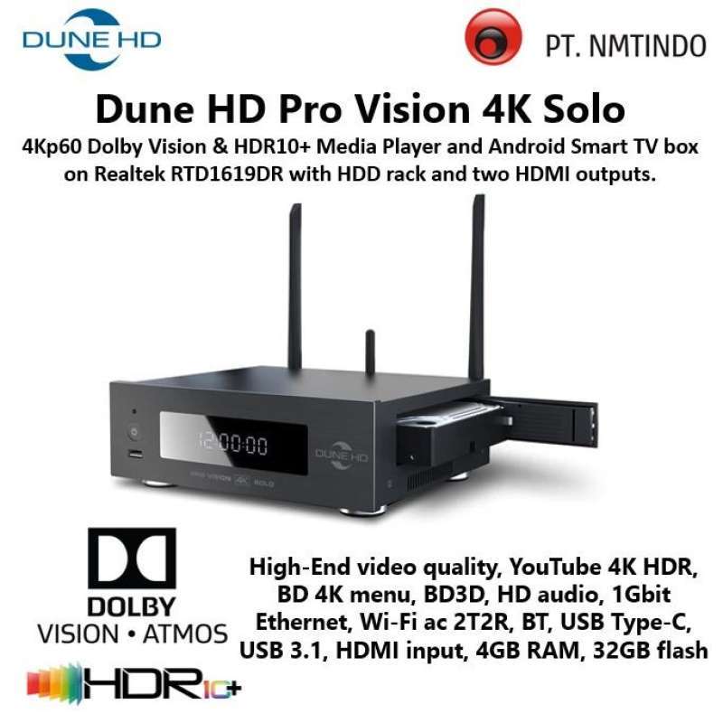 Promo Dune Hd Pro Vision 4K Solo Dolby Vision & Hdr10+ Android Smart Tv ...