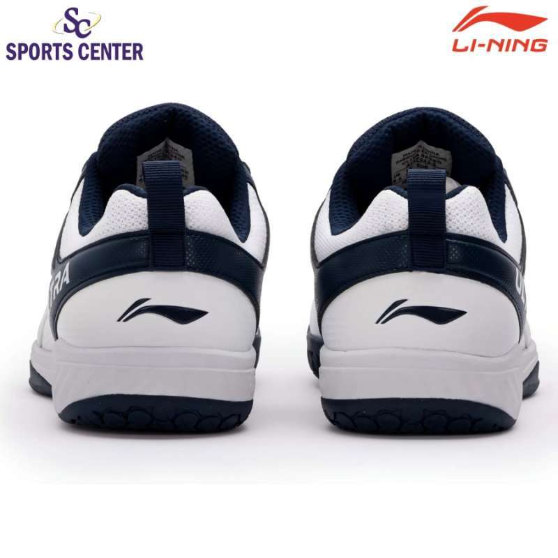Promo New Sepatu Badminton Lining Ultra Speed Aytt043 White / Navy - 46 ...