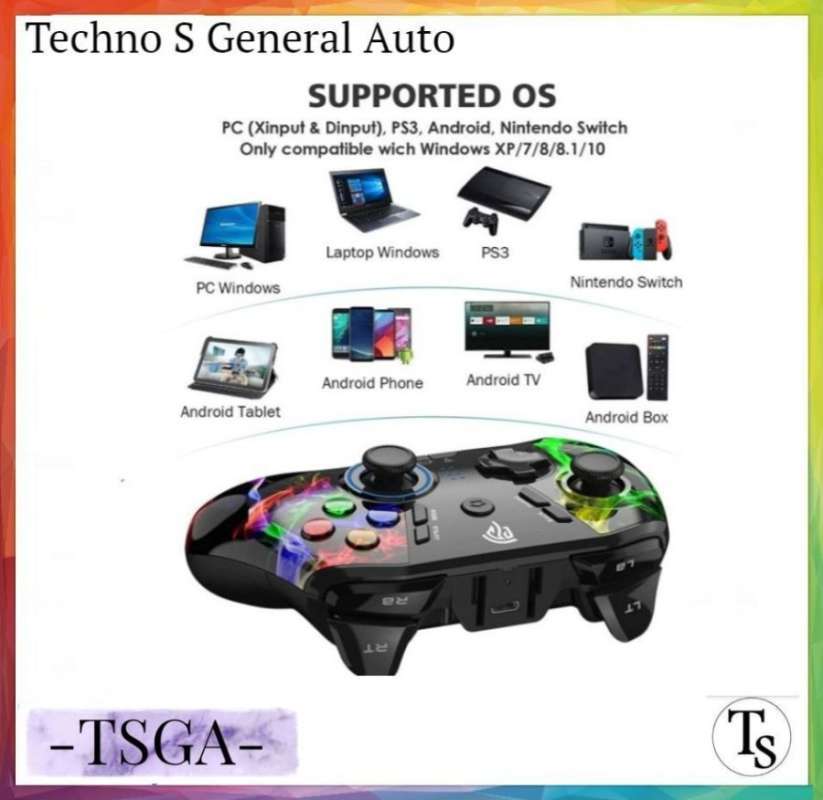 Jual Controller Gaming Dualshock Wireless Nintendo Switch Ps3 Pc ...