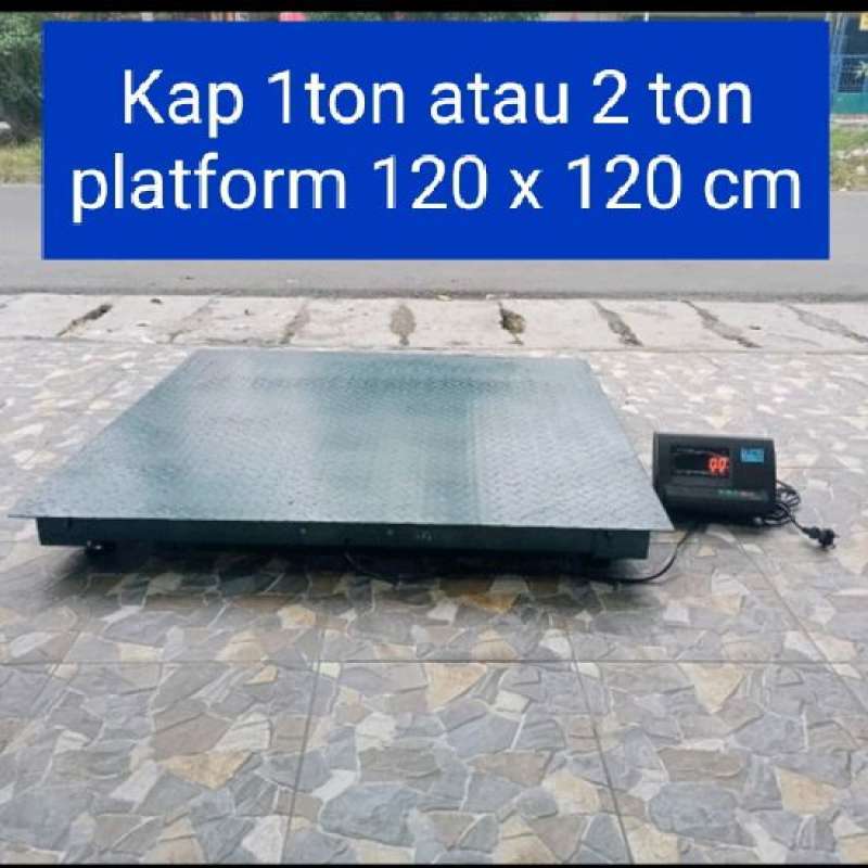 Jual Timbangan Duduk Digital 1 Ton Dan 2 Ton Ukuran. 120 X 120 Cm ...
