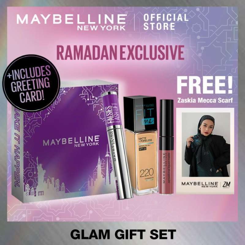 Jual Kado Hadiah Gift Set Gift Box Maybelline Ramadan Glam X Zaskia ...