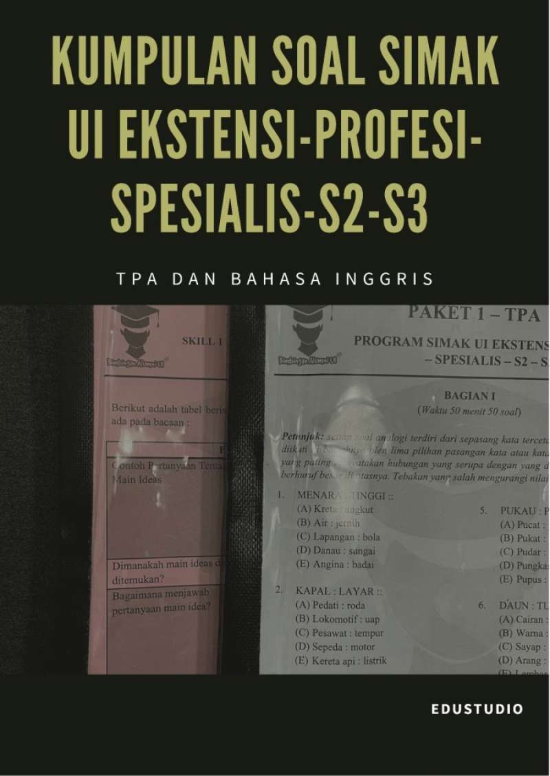 Jual Soal ujian Simak UI Universitas Indonesia ekstensi pascasarjana S2 ... Jual Soal ujian Simak UI Universitas Indonesia ekstensi pascasarjana S2 ...