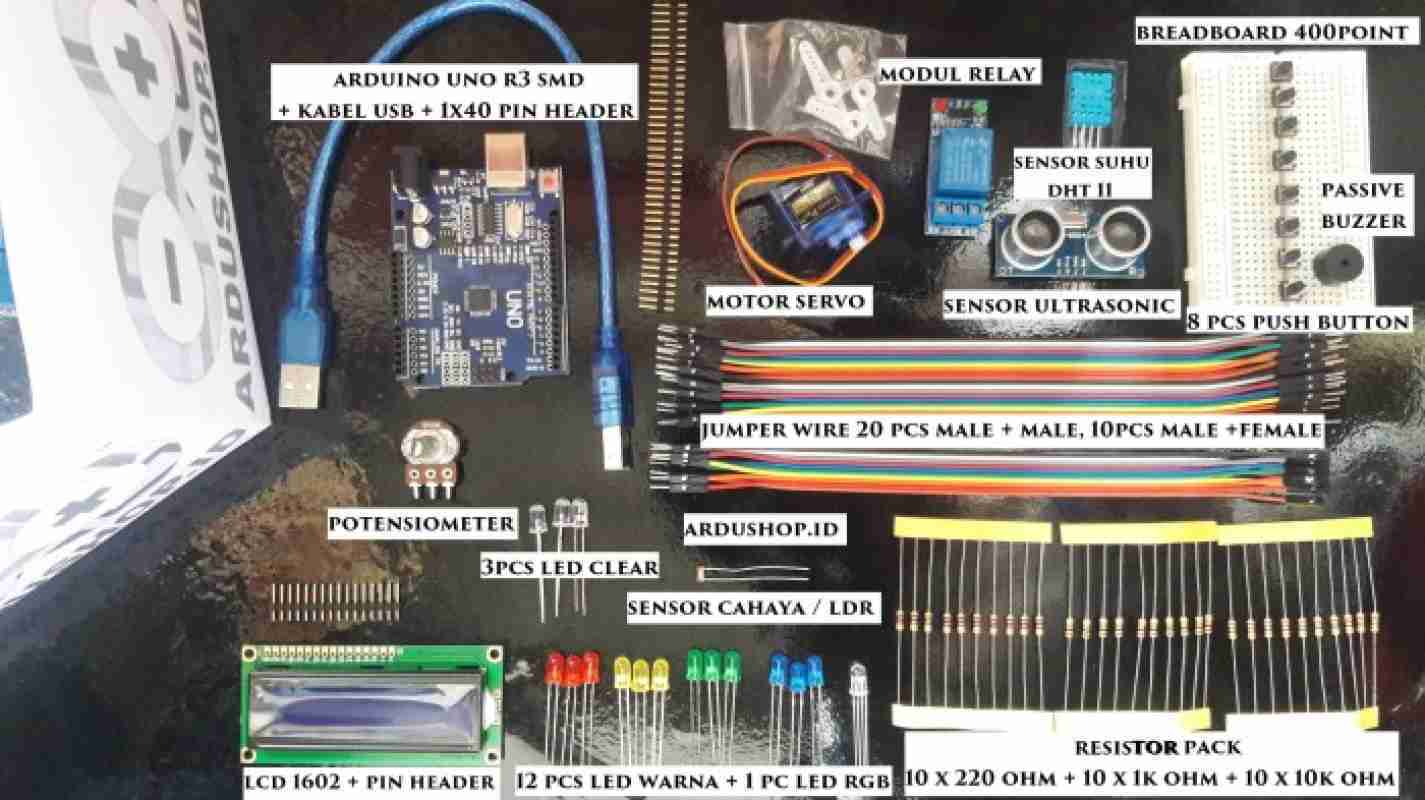 Jual Paket Arduino Uno R3 Compatible Starter Kit Original Murah - Harga ...