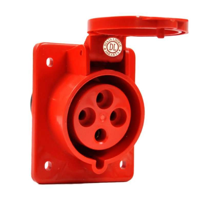 Promo Industrial Panel Mounting Socket Untuk Genset 4pole 32 A Cee 424 ...