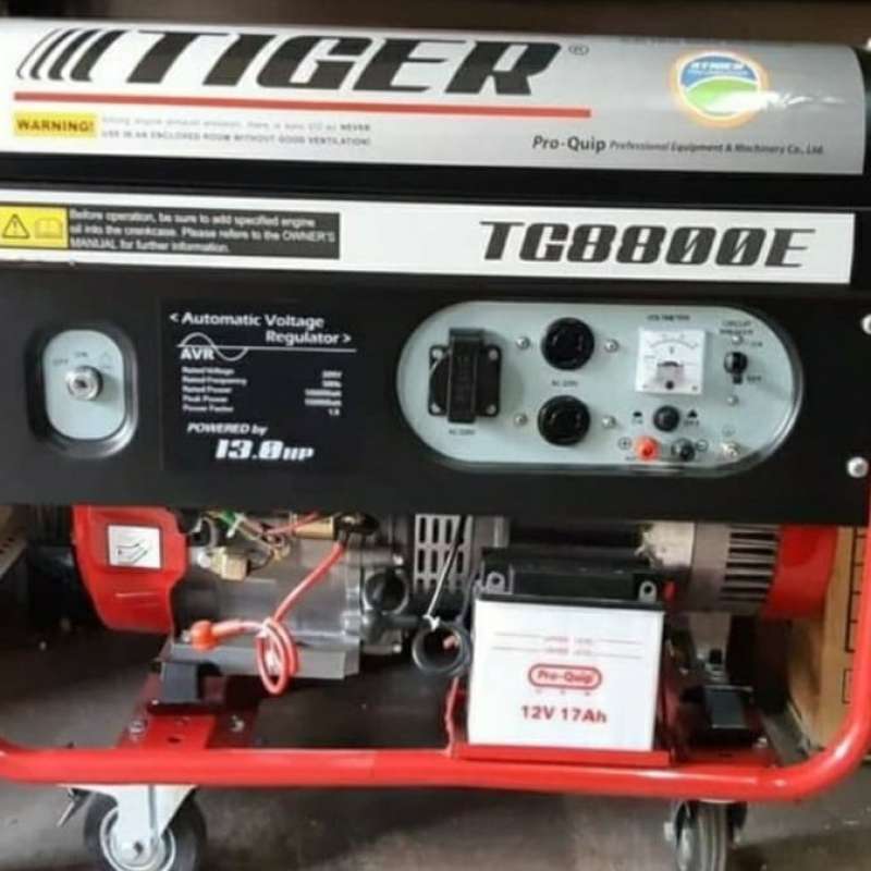 Promo GENSET TIGER 5000 WATT TG8800 E TG 8800 generator listrik tembaga ...