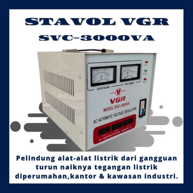 Promo Stavolt VGR SVC-3000VA - Stabilizer listrik 3000watt Diskon 23% ...