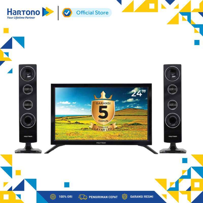 Jual Polytron 24 Inch Led Tv Pld24tv1855/y (+spktn932_g) Di Seller ...