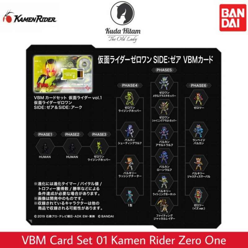 Jual Bandai Vital Bracelet Kamen Rider Vbm Card Set 01 Zero One ...
