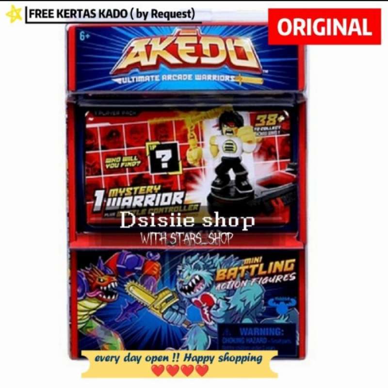 Promo Akedo Ultimate Arcade Warriors 1 Mystery Warrior Mini Battling ...
