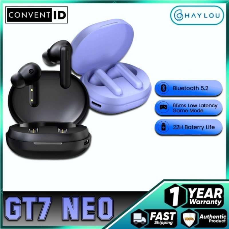 Promo Haylou Gt7 Neo Sbc + Aac Hd Tws True Wireless Bluetooth 5.2 Earbuds Diskon 23% di Seller ...