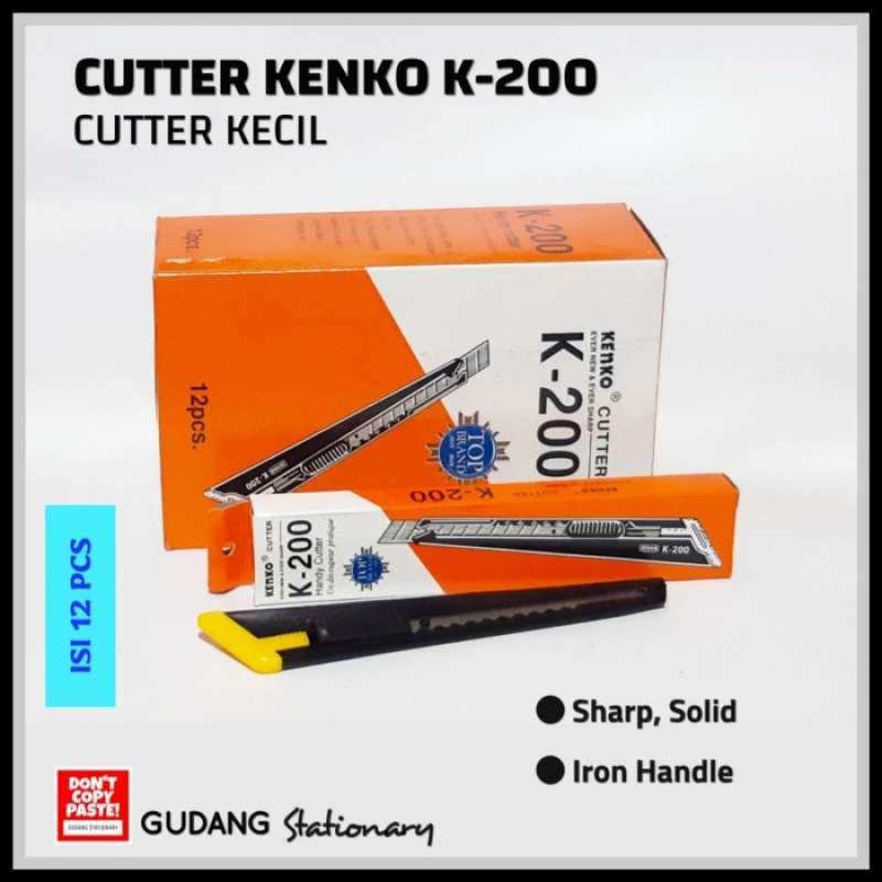 Promo Cutter Kecil Kenko K-200 ( Isi 12 Piece ) Diskon 23% Di Seller ...