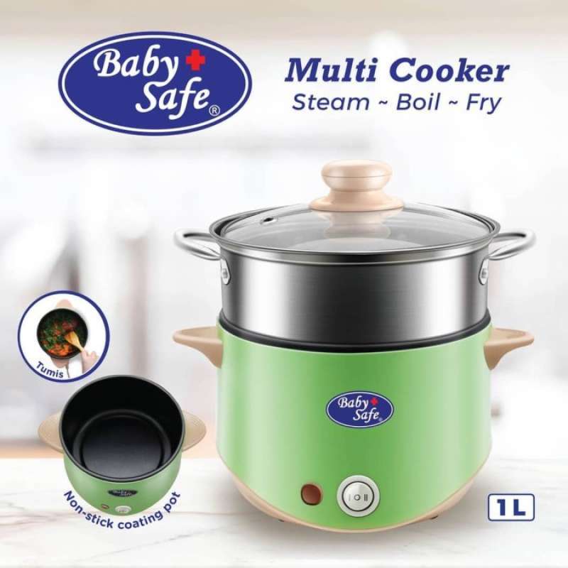 Promo Baby Safe Lb011 Multi Fuction Hot Pot Streamer Slow Cooker Mpasi ...
