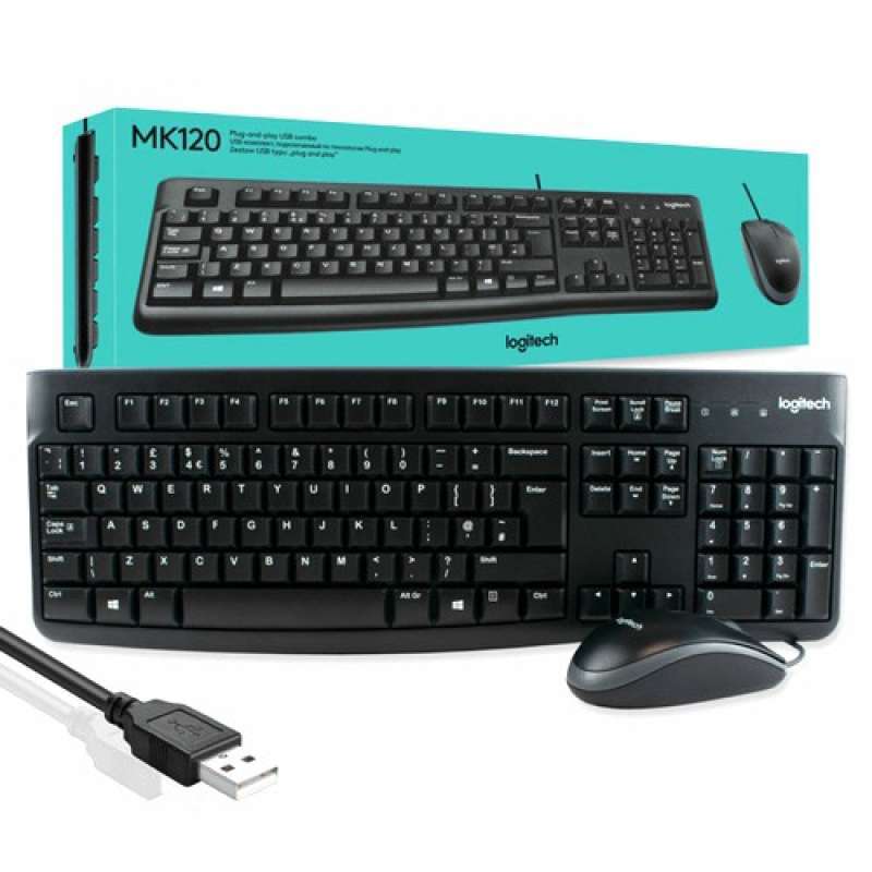 Jual Keyboard Logitech MK 120 original di Seller Indah Purnama Tech - Tegal Alur, Kota Jakarta ...