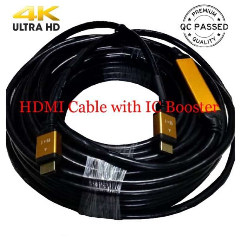 Promo Hdmi Cable Support 4K Full Hd With Booster Ic Up To 30 Meter Diskon 23% di Seller ...