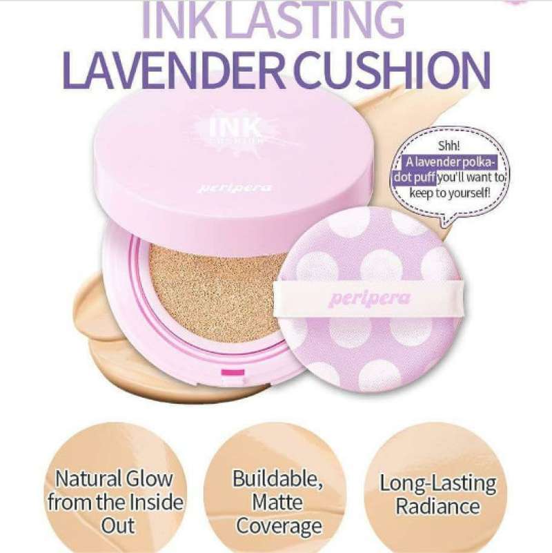 Jual Peripera Ink Lasting LAVENDER Cushion SPF50+/PA+++ 14gr ORIGINAL ...
