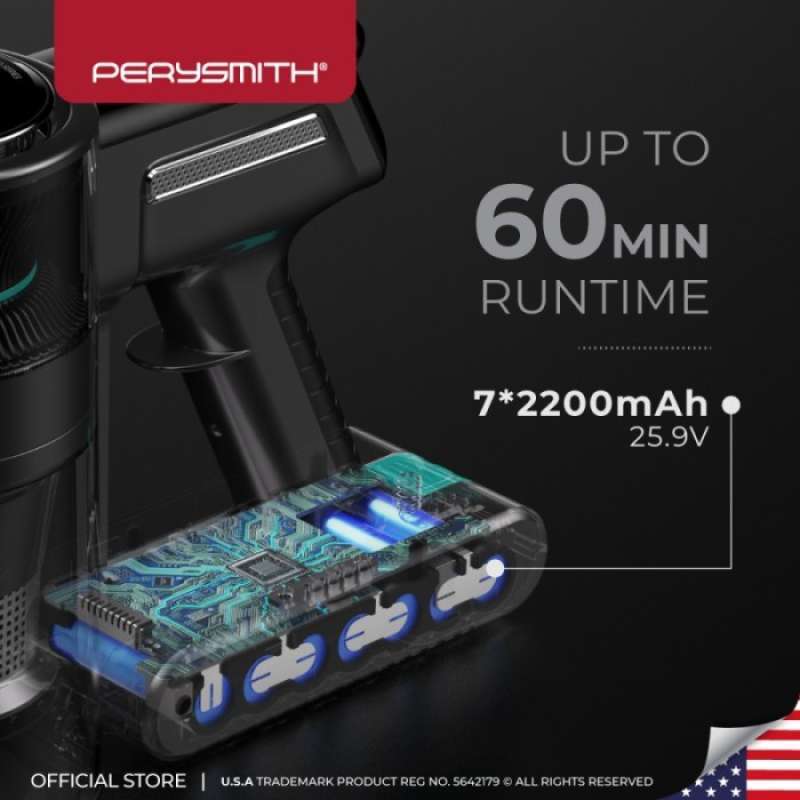 Promo Perysmith Xp6 Pro Cordless Vacuum Cleaner Portable Penyedot Debu ...