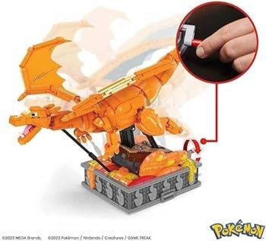 Jual Mega Bloks Pokemon Kinetic Motion Charizard Block Brick Stacking ...