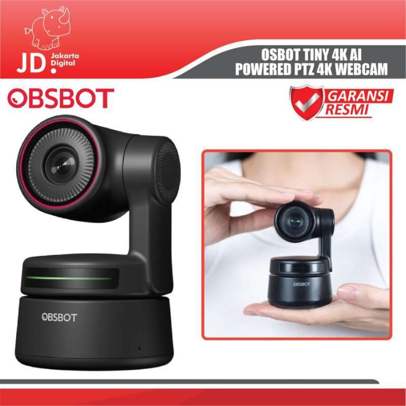 Promo OBSBOT Tiny 4K AI-Powered PTZ 4K Webcam - GARANSI RESMI Diskon 11 ...