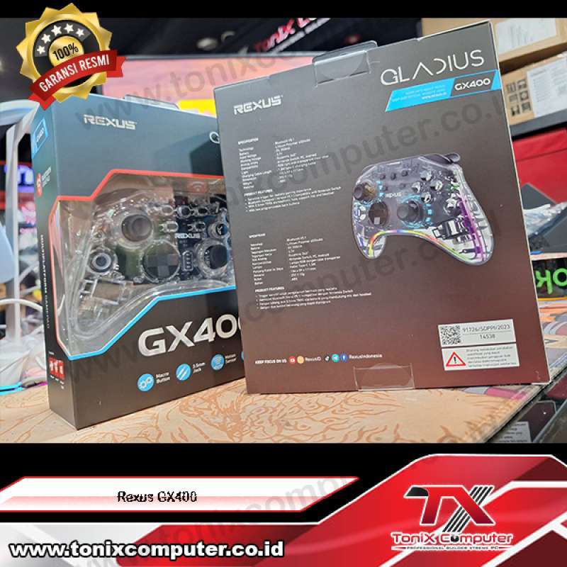 Jual Rexus Gx400 / Gx-400 Multiplatform Gamepad Bluetooth Gaming Joystic Di Seller Tonix ...