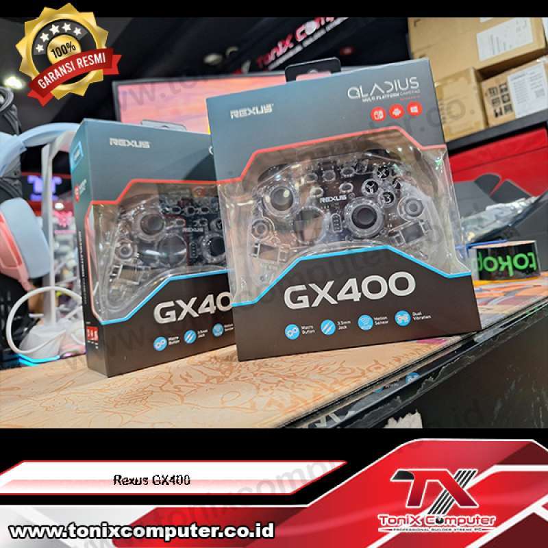 Jual Rexus Gx400 / Gx-400 Multiplatform Gamepad Bluetooth Gaming ...